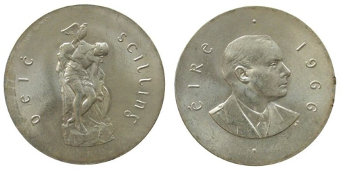 The 'Pádraig Pearse' Irish Silver 1966 Ten Shilling - Seven Signatories ...