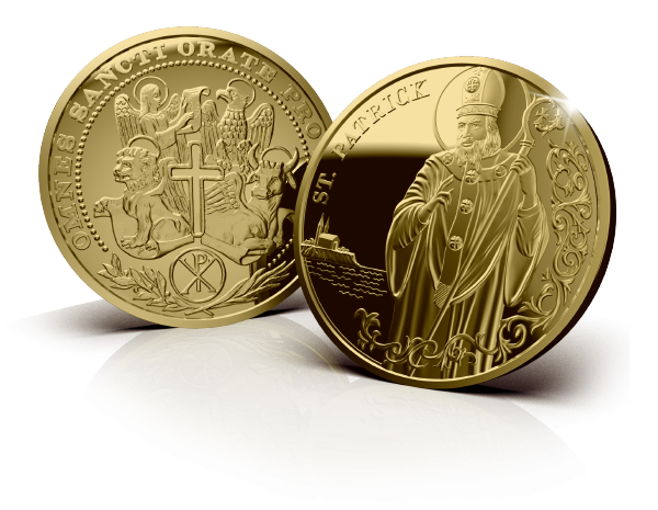 The 'Saint Patrick' Commemorative Gold Layered Medal